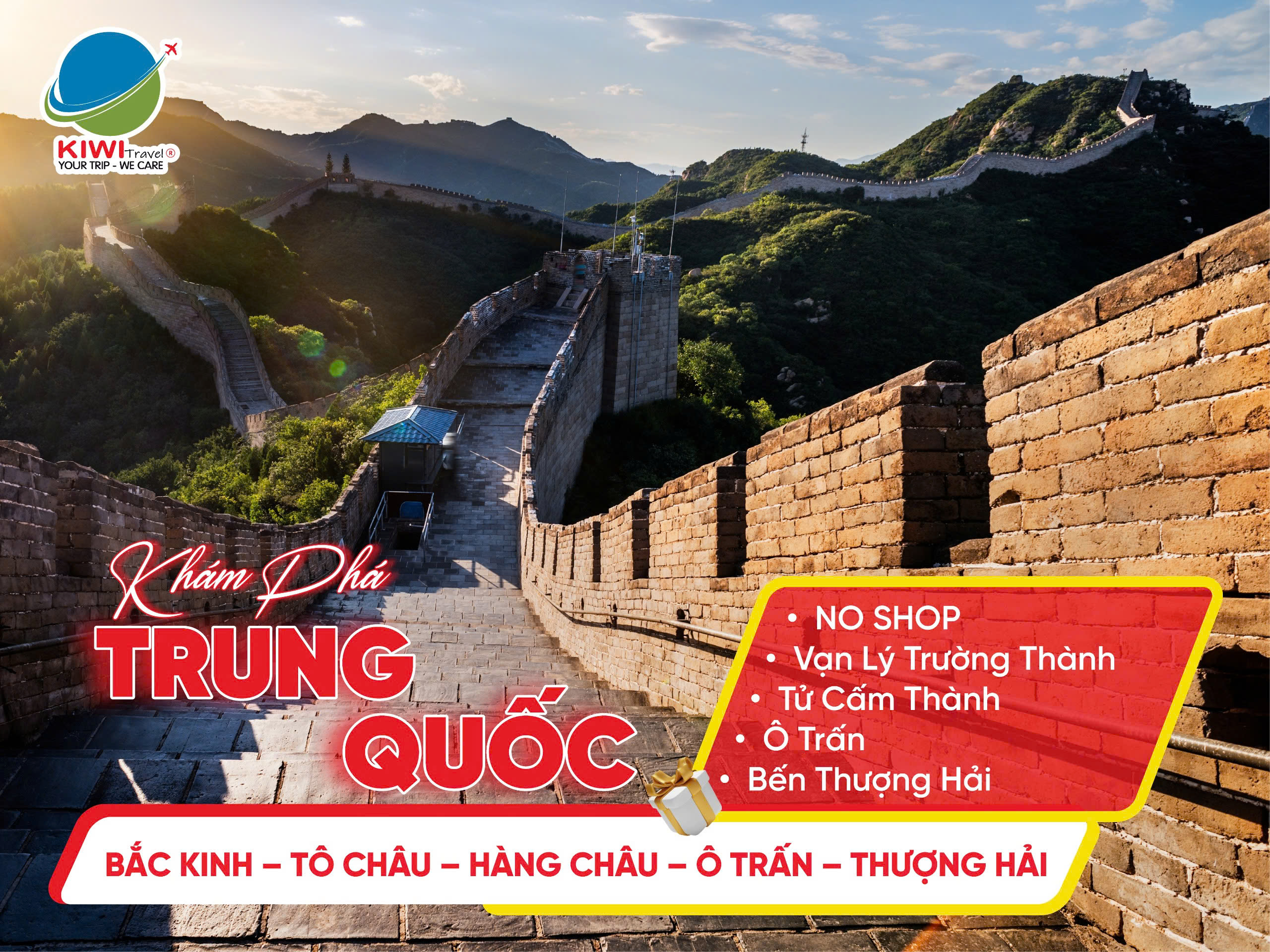 NO SHOP: BẮC KINH - TÔ CHÂU - HÀNG CHÂU - Ô TRẤN - THƯỢNG HẢI